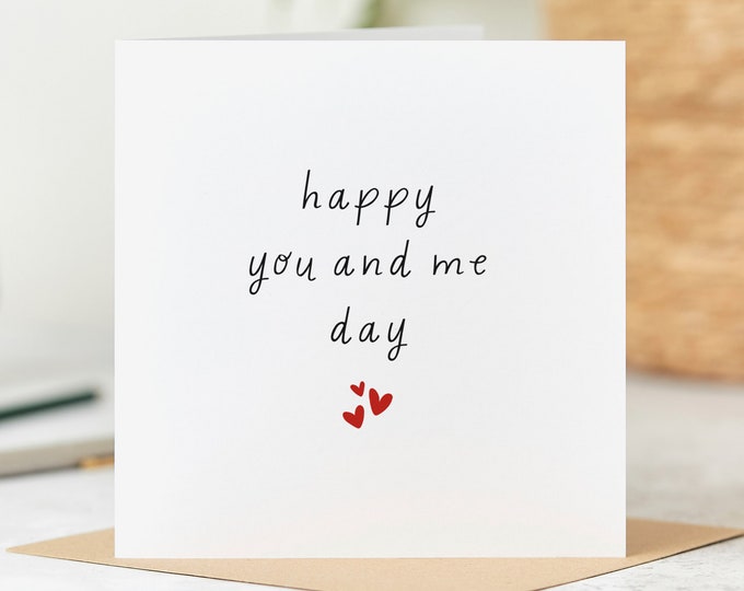 Personalized Anniversary Card - Happy You and Me Day | Card for Husband ...