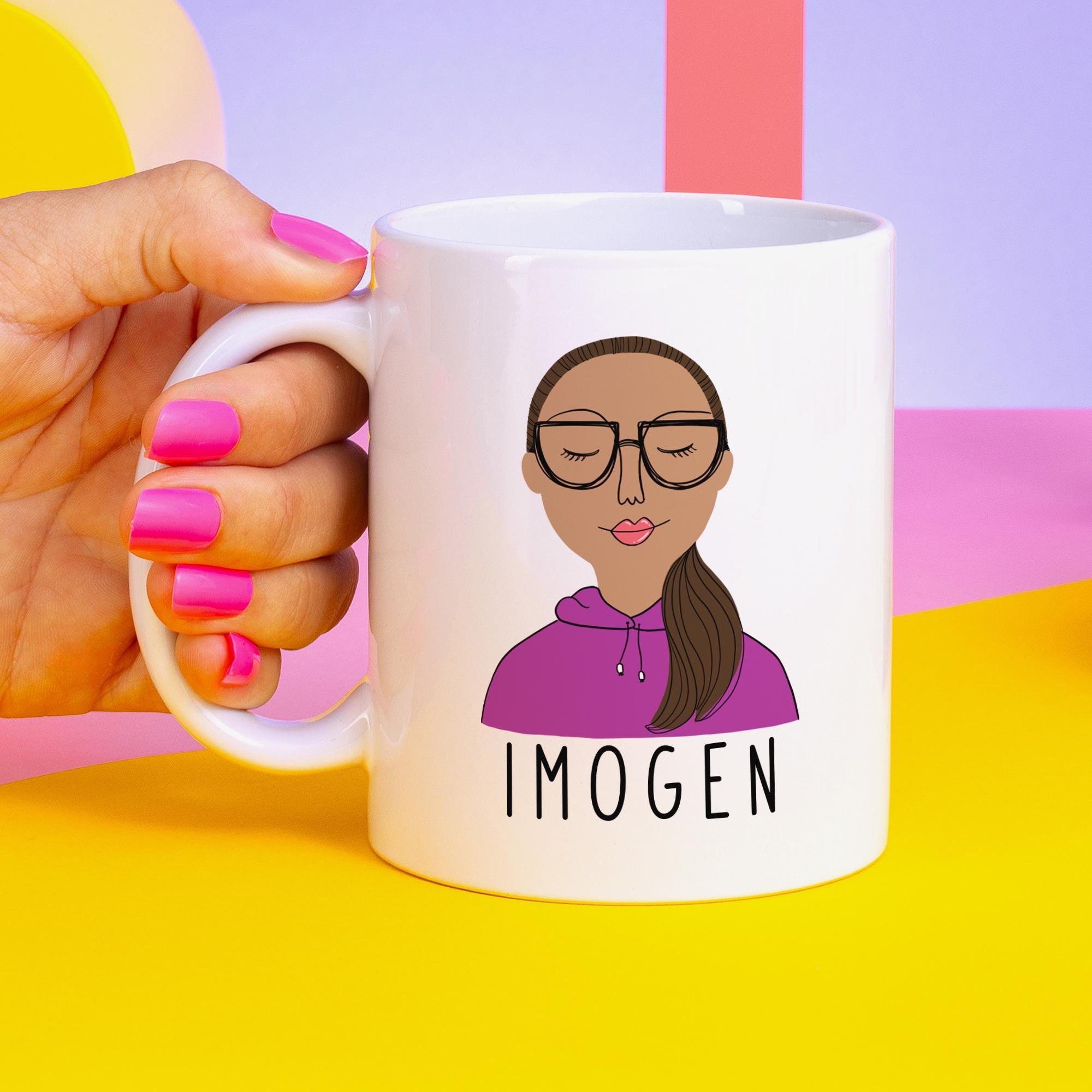 Personalised Create Your Own Character Mug - Custom Birthday Gift for ...