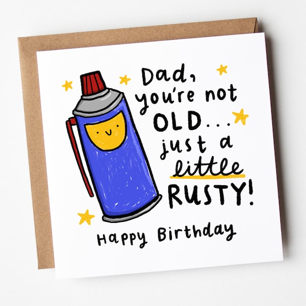 Rusty Card - Etsy UK