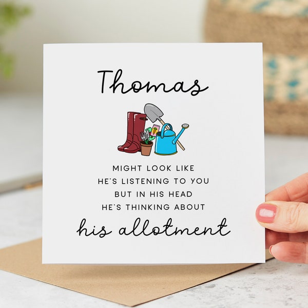 Allotment Birthday Card - Etsy UK