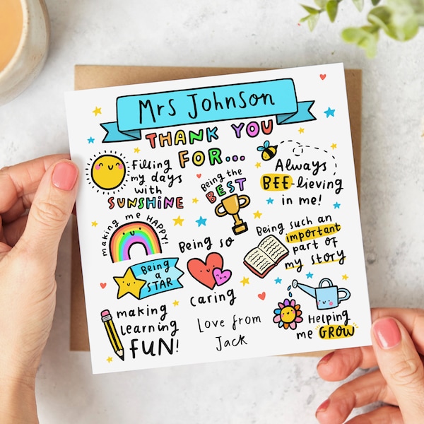Teacher Leaving Card - Etsy UK