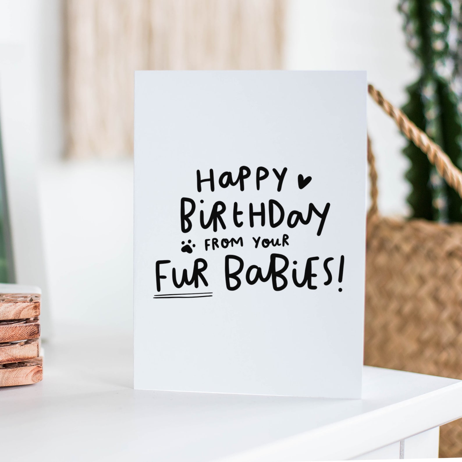 Happy Birthday From Your Fur Babies Funny Birthday Card From | Etsy