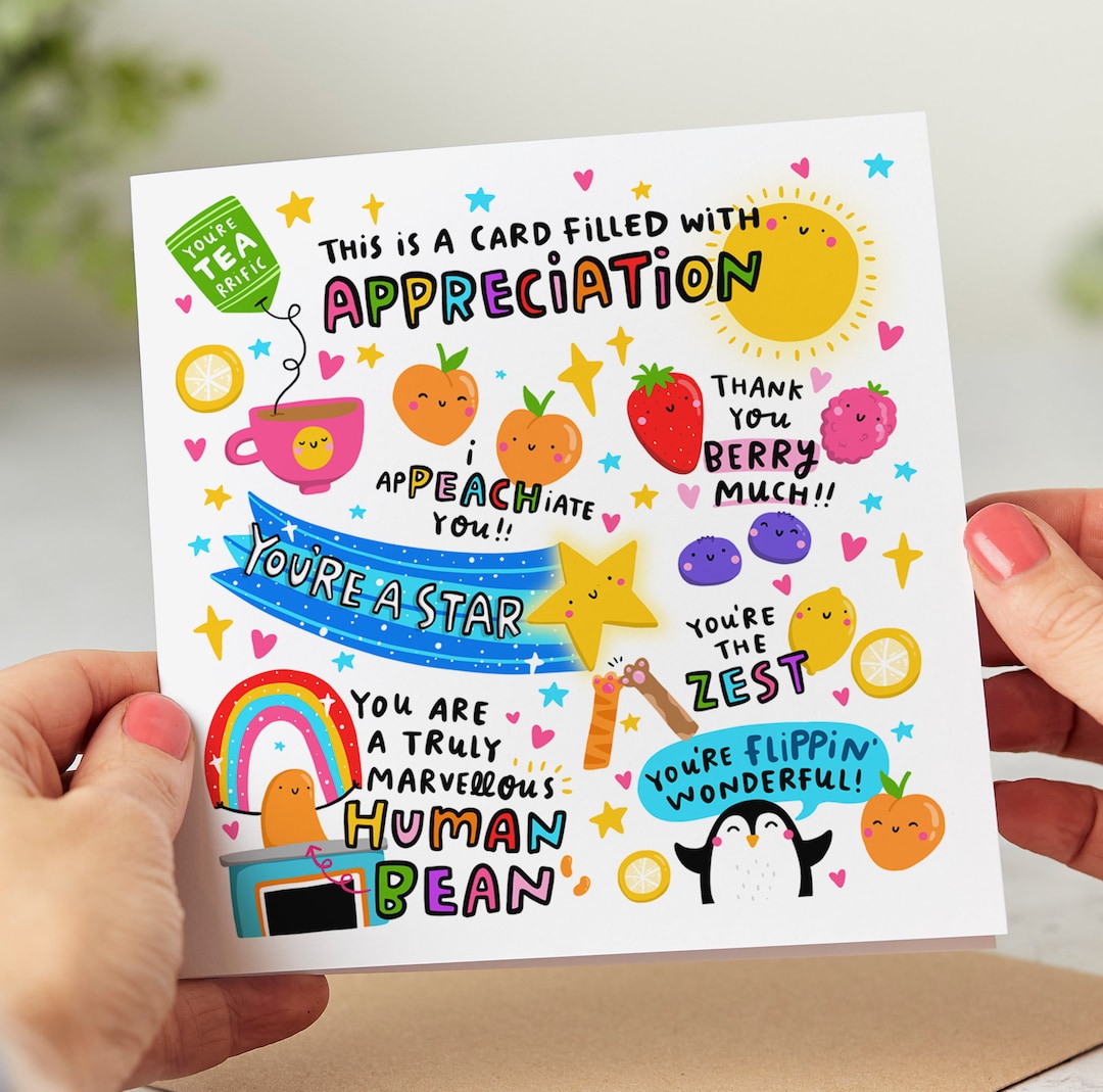Appreciation Card - This is A Card Filled With Appreciation, Thank You ...