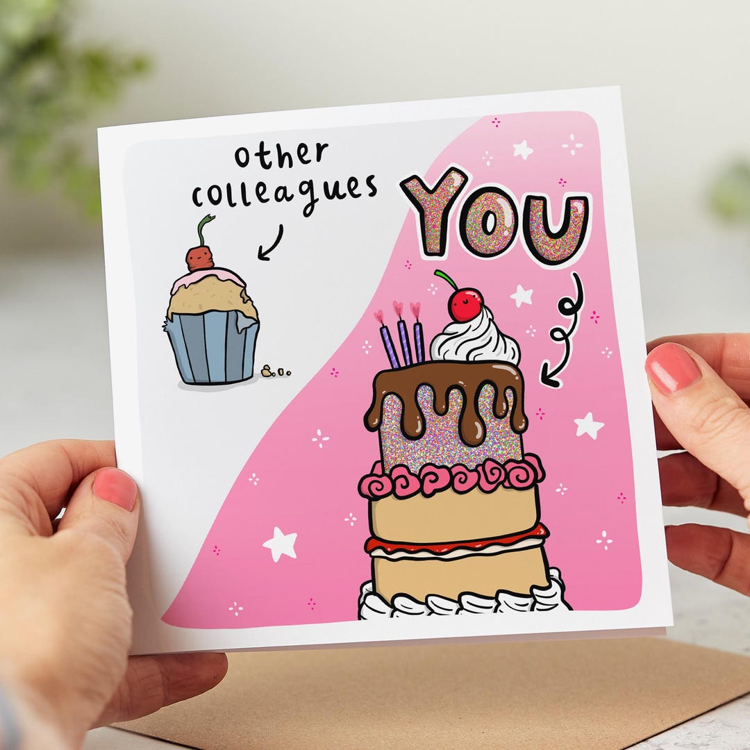 Funny Birthday Card for Colleague, Other Colleagues and You, Birthday ...