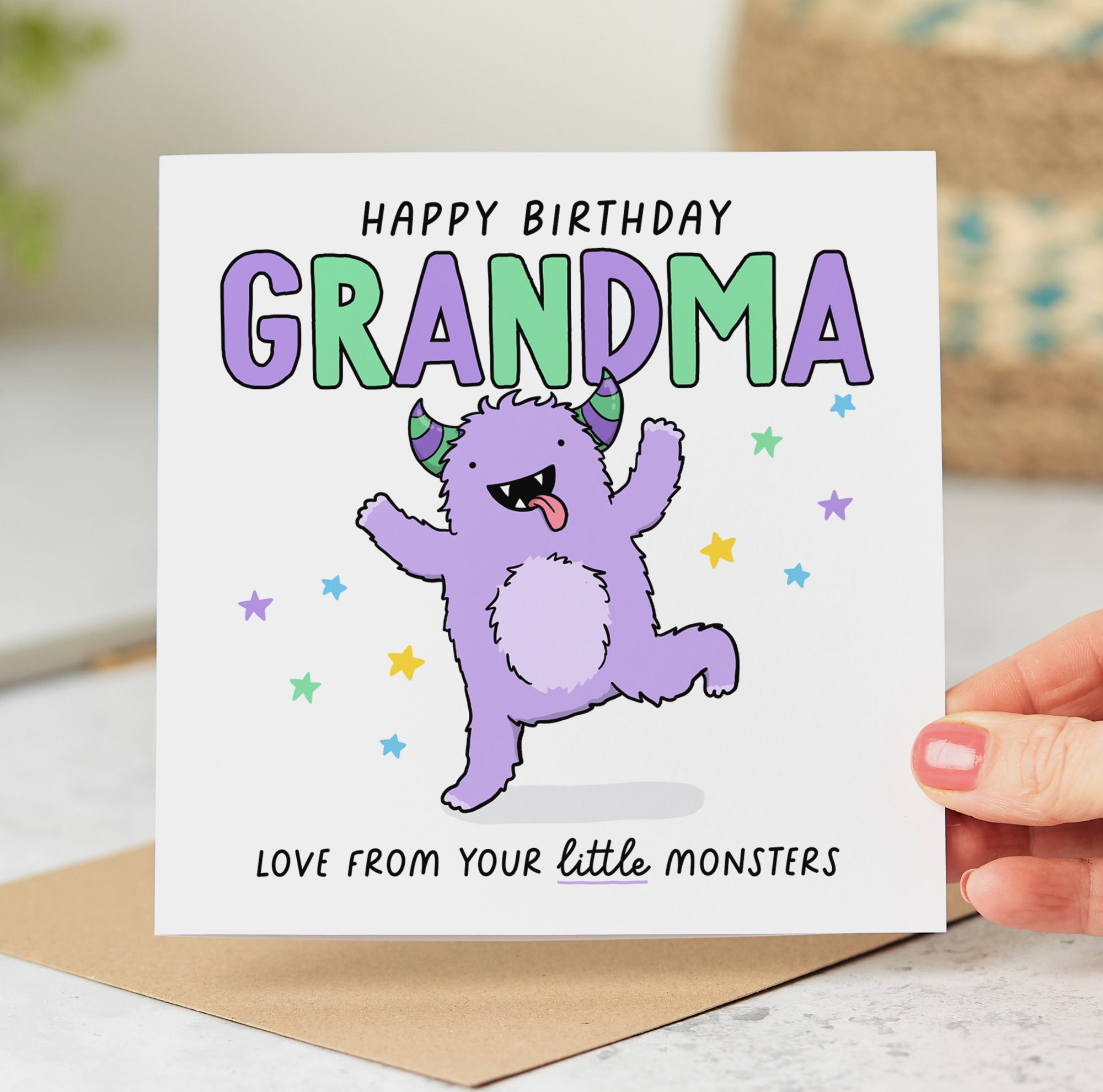 Funny Grandma Birthday Cards Grandma (Noun) Card. Special Handmade