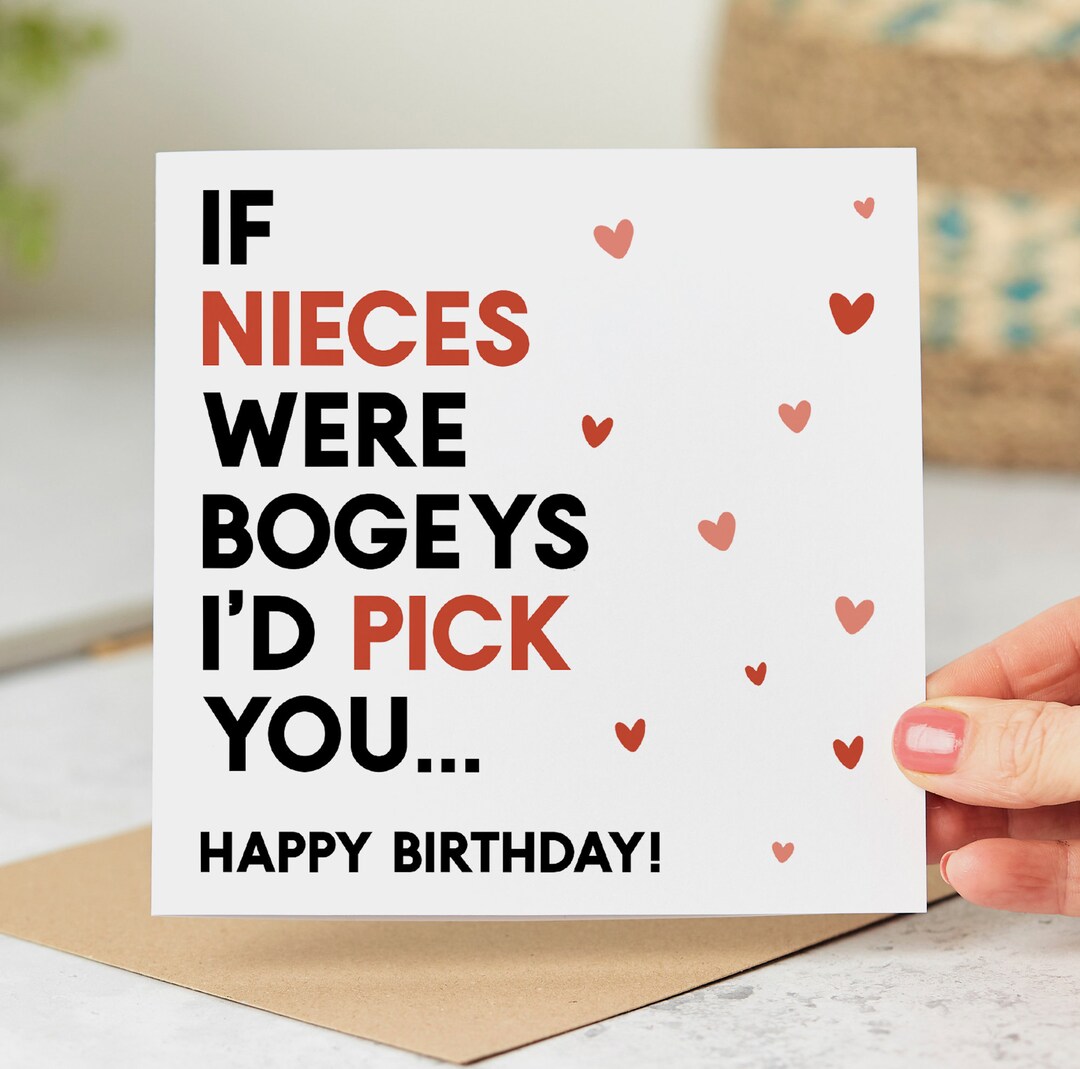 If Nieces Were Bogeys Birthday Card, Funny Niece Birthday Card, I'd ...