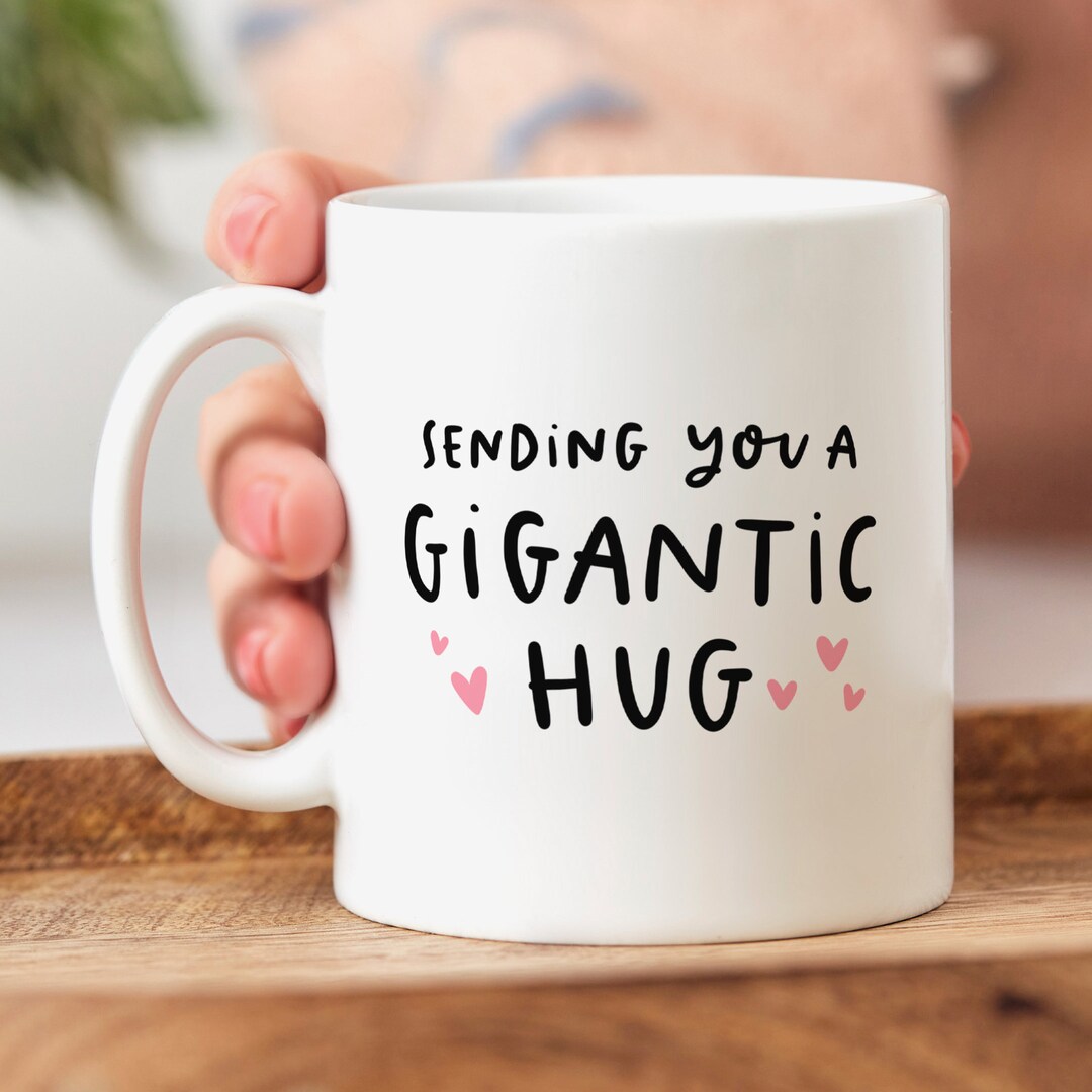 Sending You A Gigantic Hug Mug, Personalised Gift, Friendship Gift ...