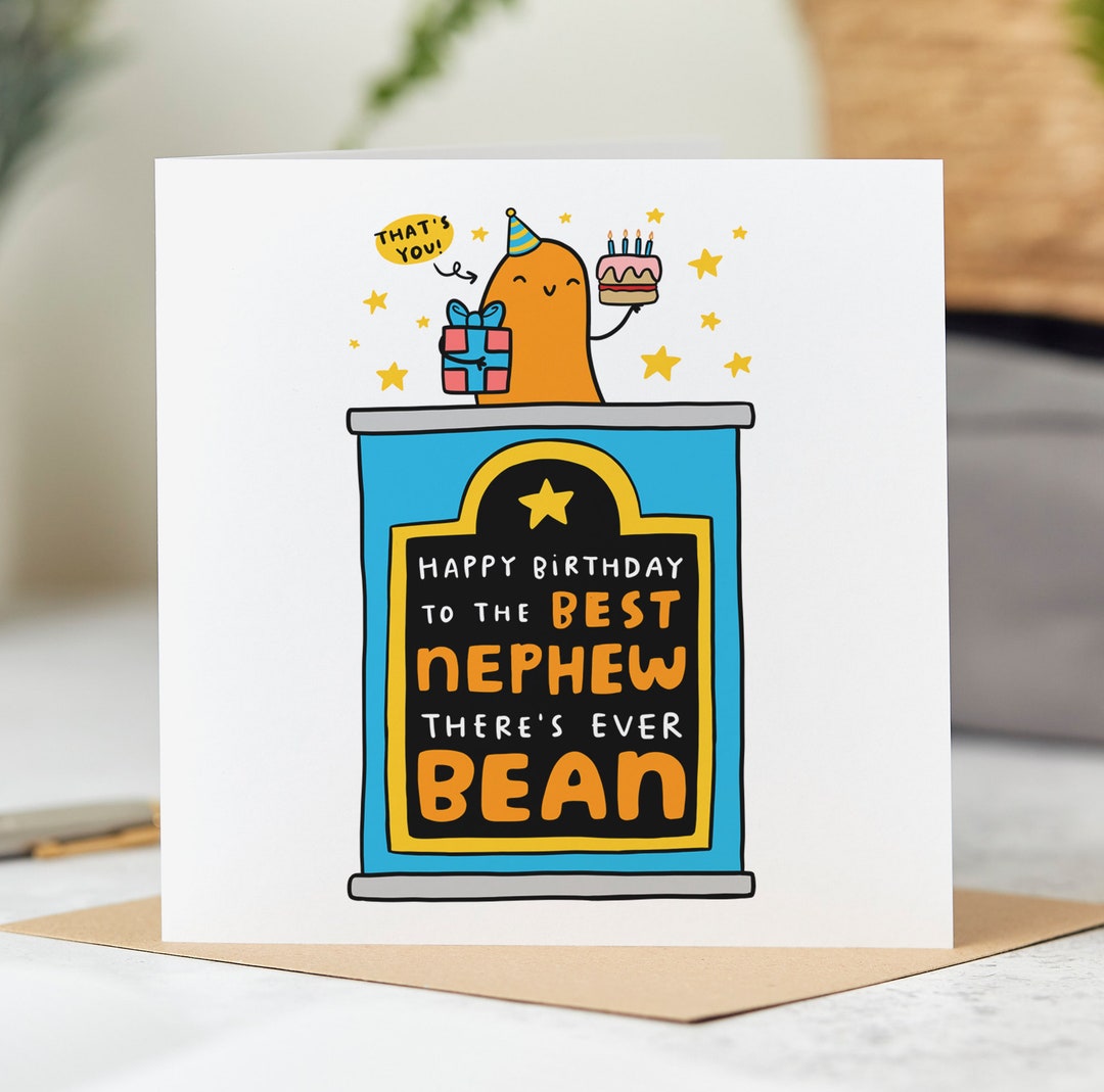 Best Nephew Birthday Card, Funny Birthday Card, Happy Birthday to the ...