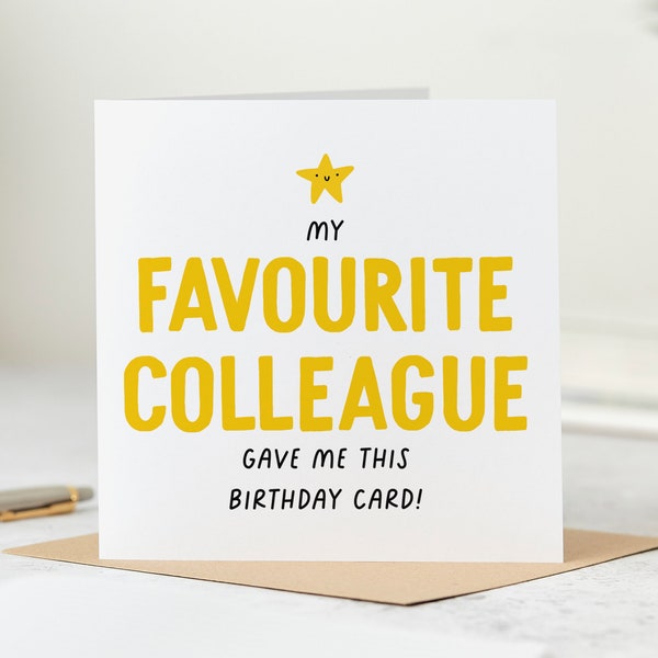 Funny Co Worker Birthday Card - Etsy UK