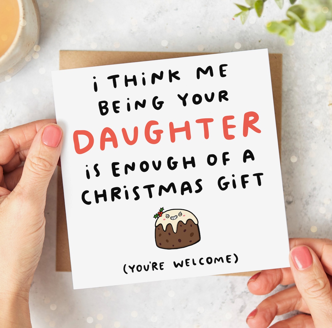 Funny Christmas Card Parents Christmas Card for Mum for - Etsy