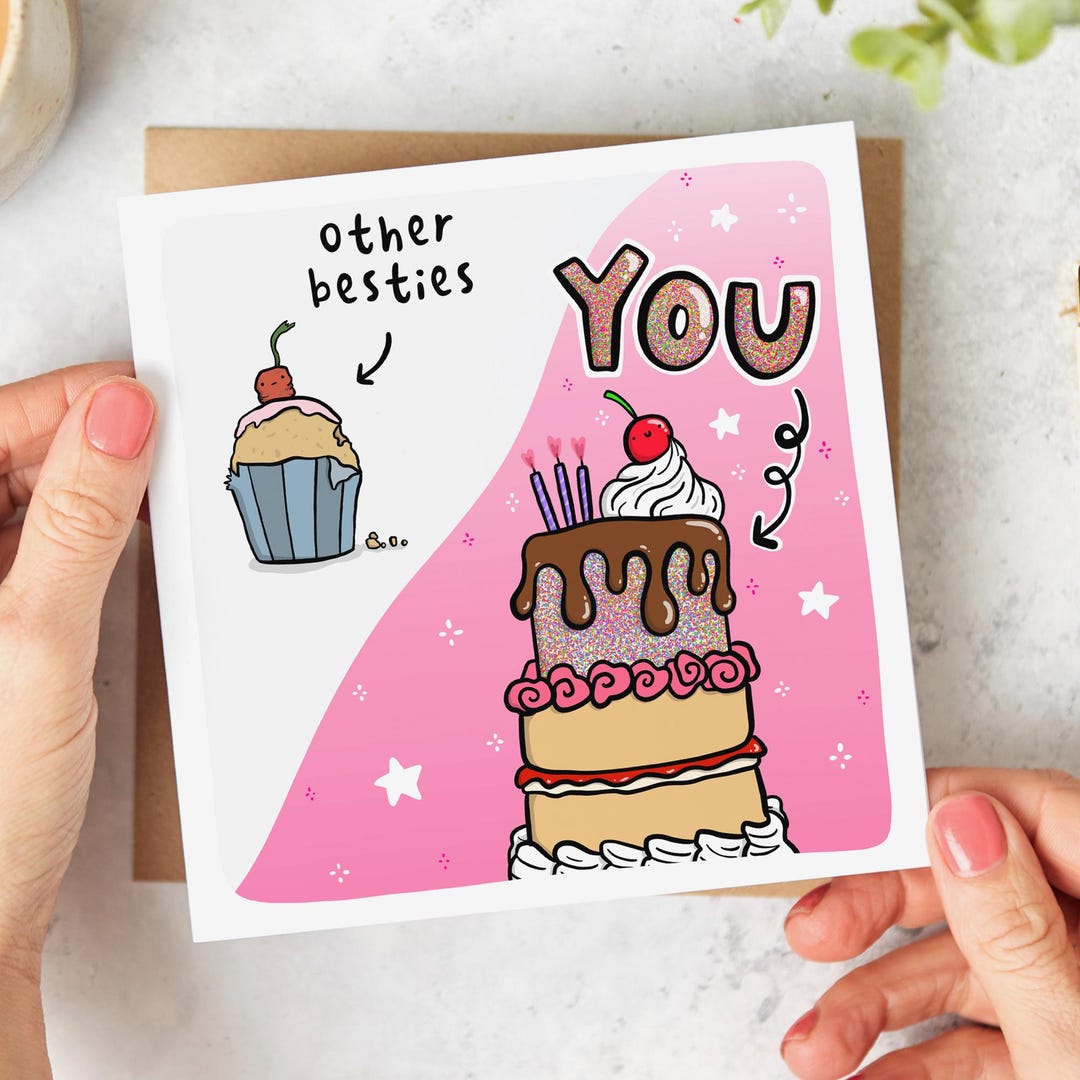 Funny Birthday Card for Bestie, Other Besties and You, Birthday Card ...