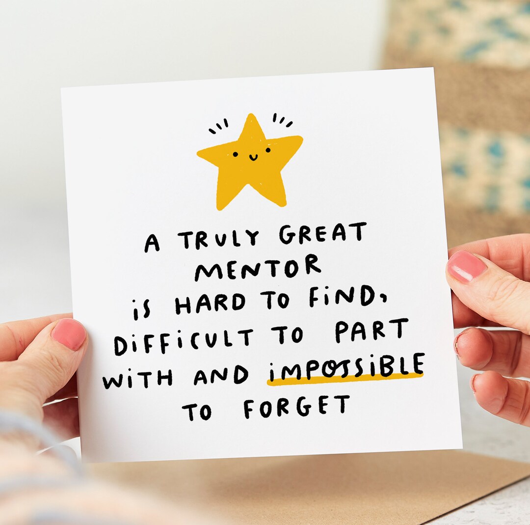A Truly Great Mentor is Hard to Find - Thank You Card, for Mentor ...