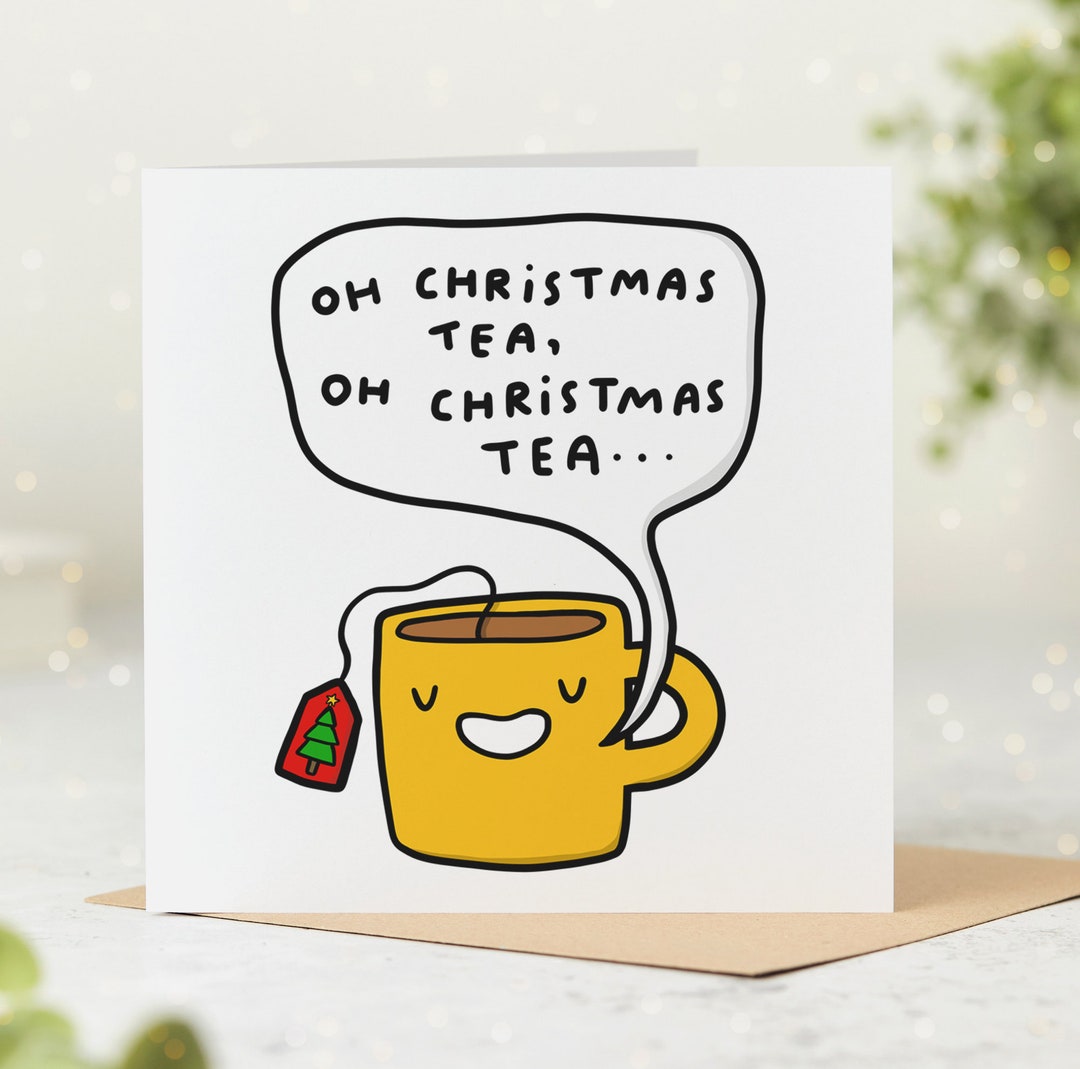 Oh Christmas Tea Funny Christmas Card - Etsy