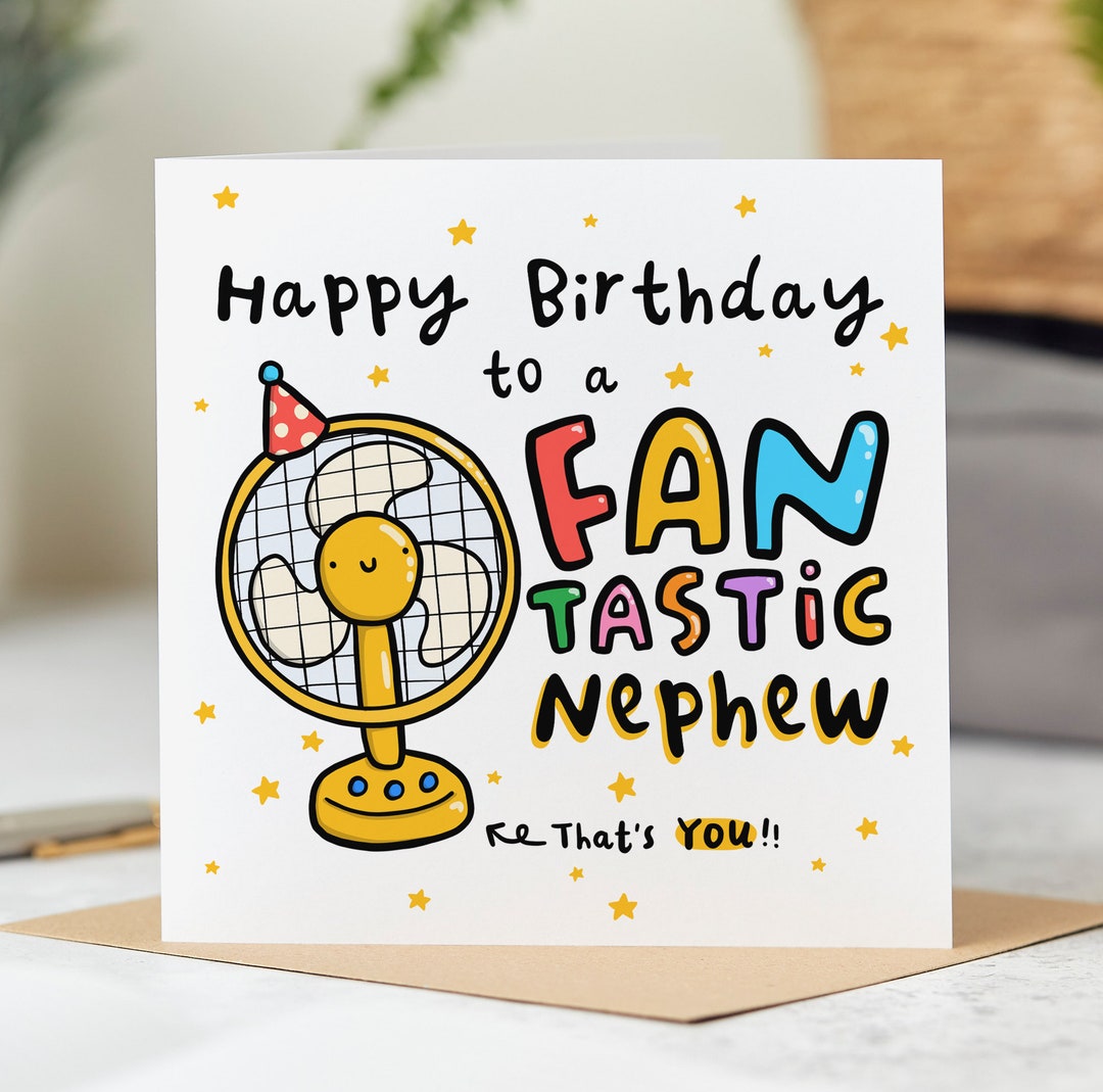 Fantastic Nephew Birthday Card, Funny Birthday Card for Nephew ...