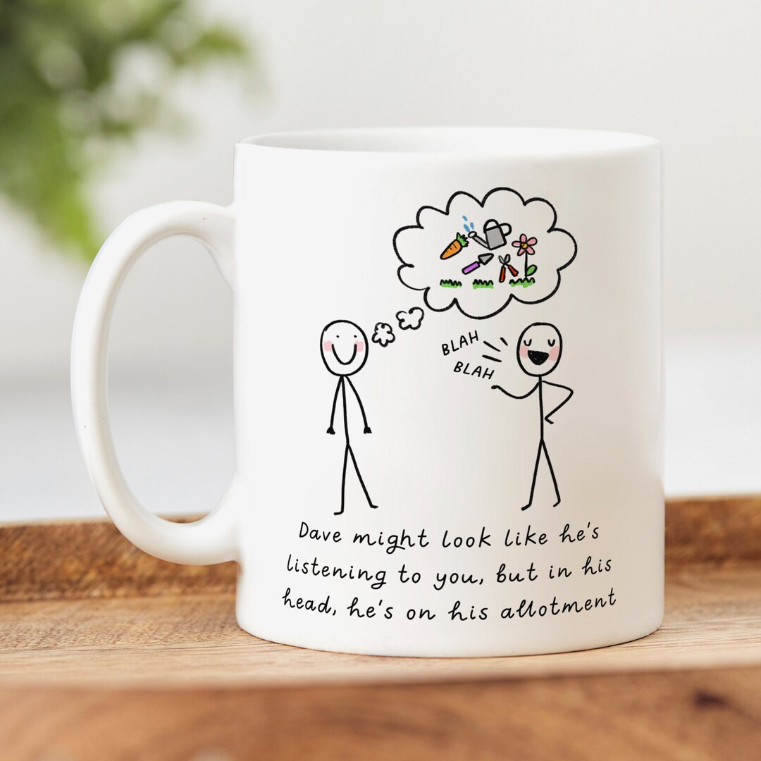 On My Allotment Mug - Personalised Gift, Funny Gift, Birthday Gift ...