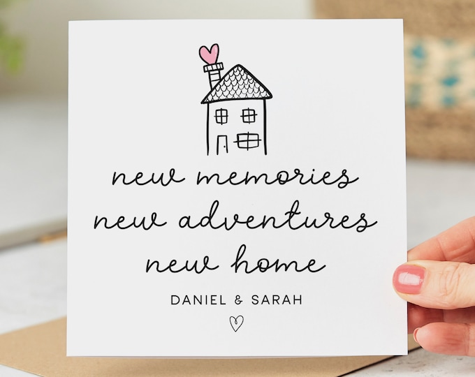 Personalised New Home Card, Congratulations Card, Moving House Card ...