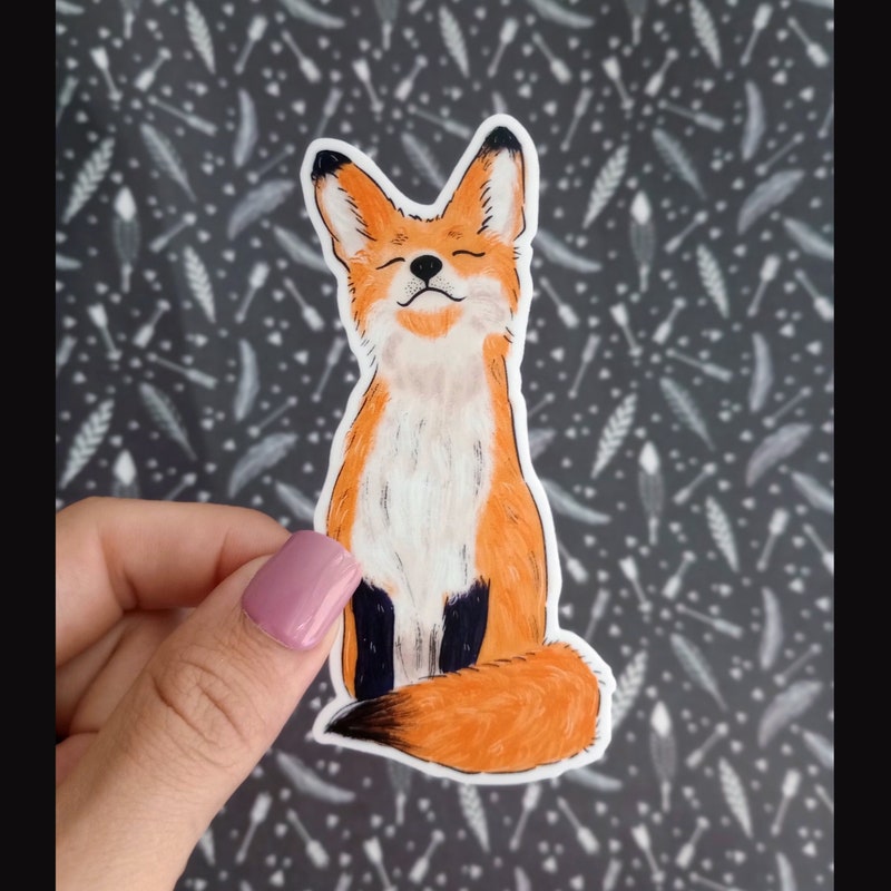 Fox Sticker - Etsy