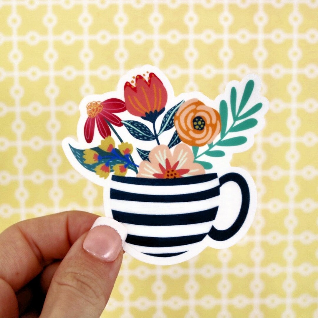 CLEAR Tea Sticker, Tea Decal, Car Decal, Tumbler Decal, Tea Lover ...