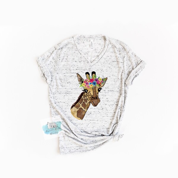 Giraffe T Shirt - Etsy