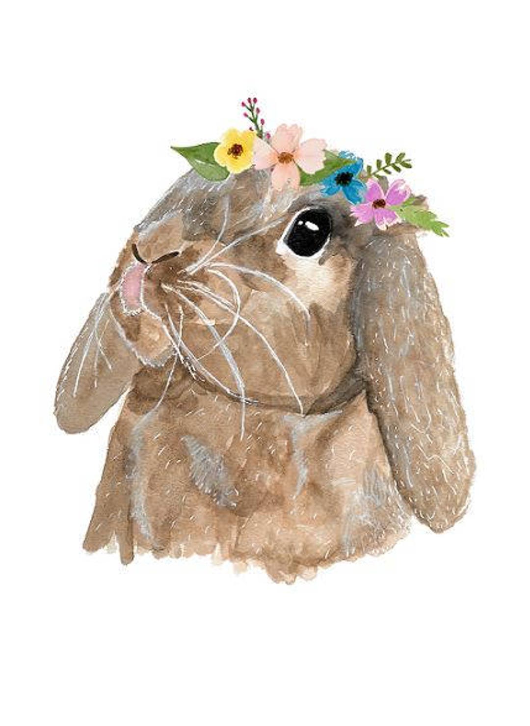 Rabbit Art Print, Watercolor Print, Watercolor Art, Bunny Print ...