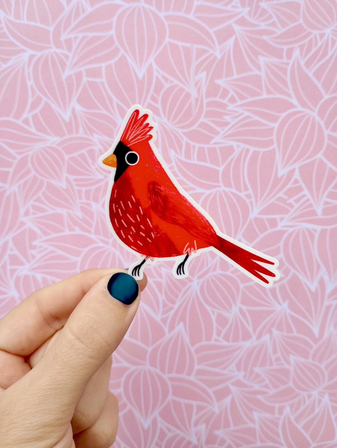 Cardinal Sticker, Waterproof, Weatherproof, Car Decal, Water Bottle ...