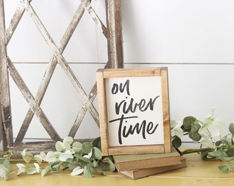 On River Time Sign - Etsy