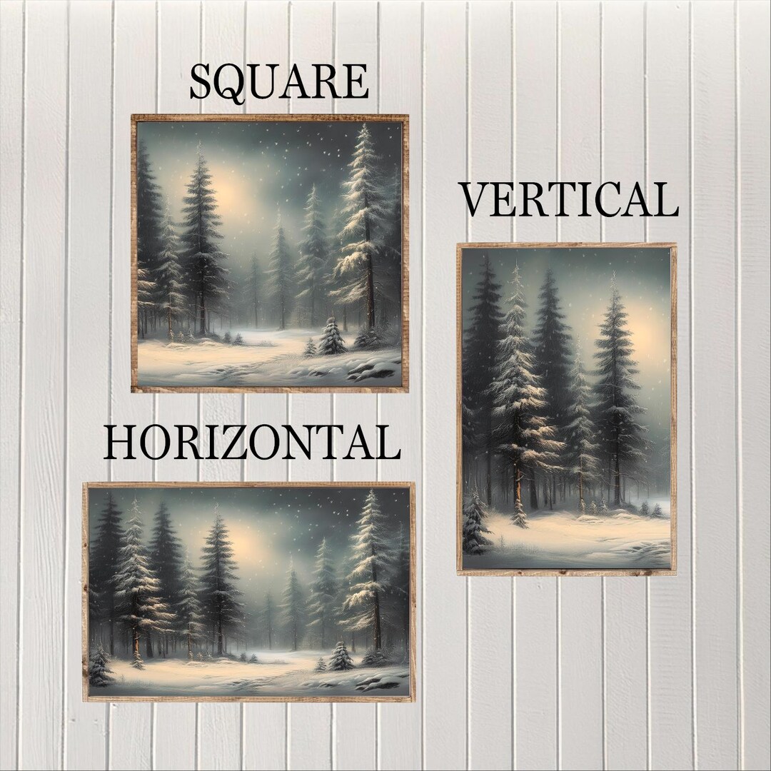 Enchanted Winter Storm Canvas Printed Sign - Etsy