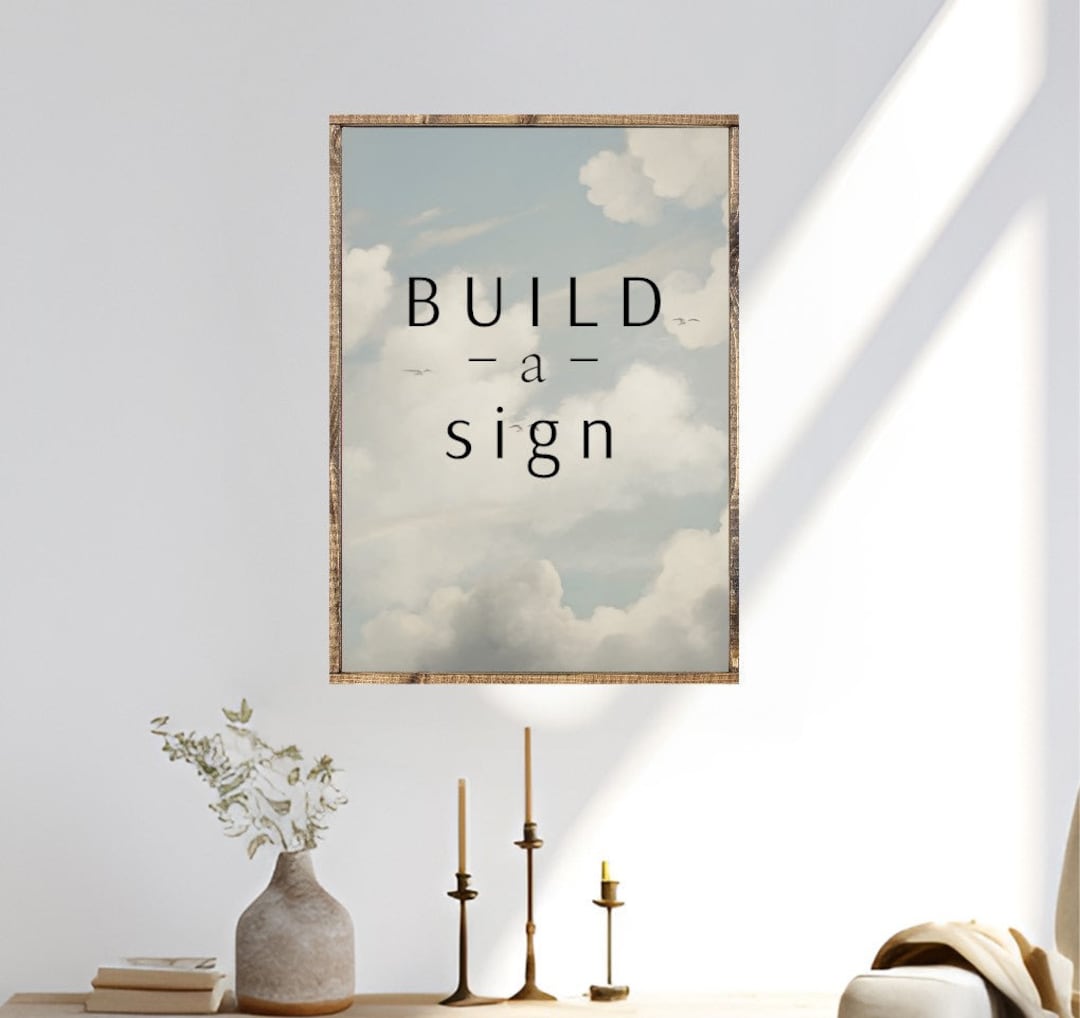 Build A Sign Custom Canvas Printed Sign - Etsy