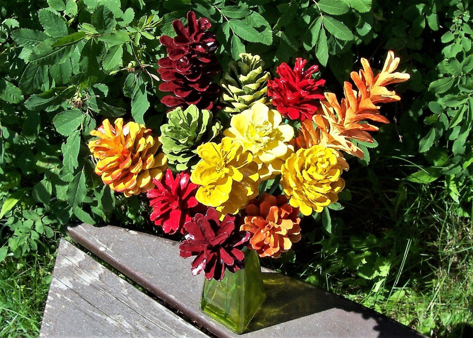 Fall Pine Cone Flowers ONE DOZEN ORIGINAL on 12-inch Stems. - Etsy
