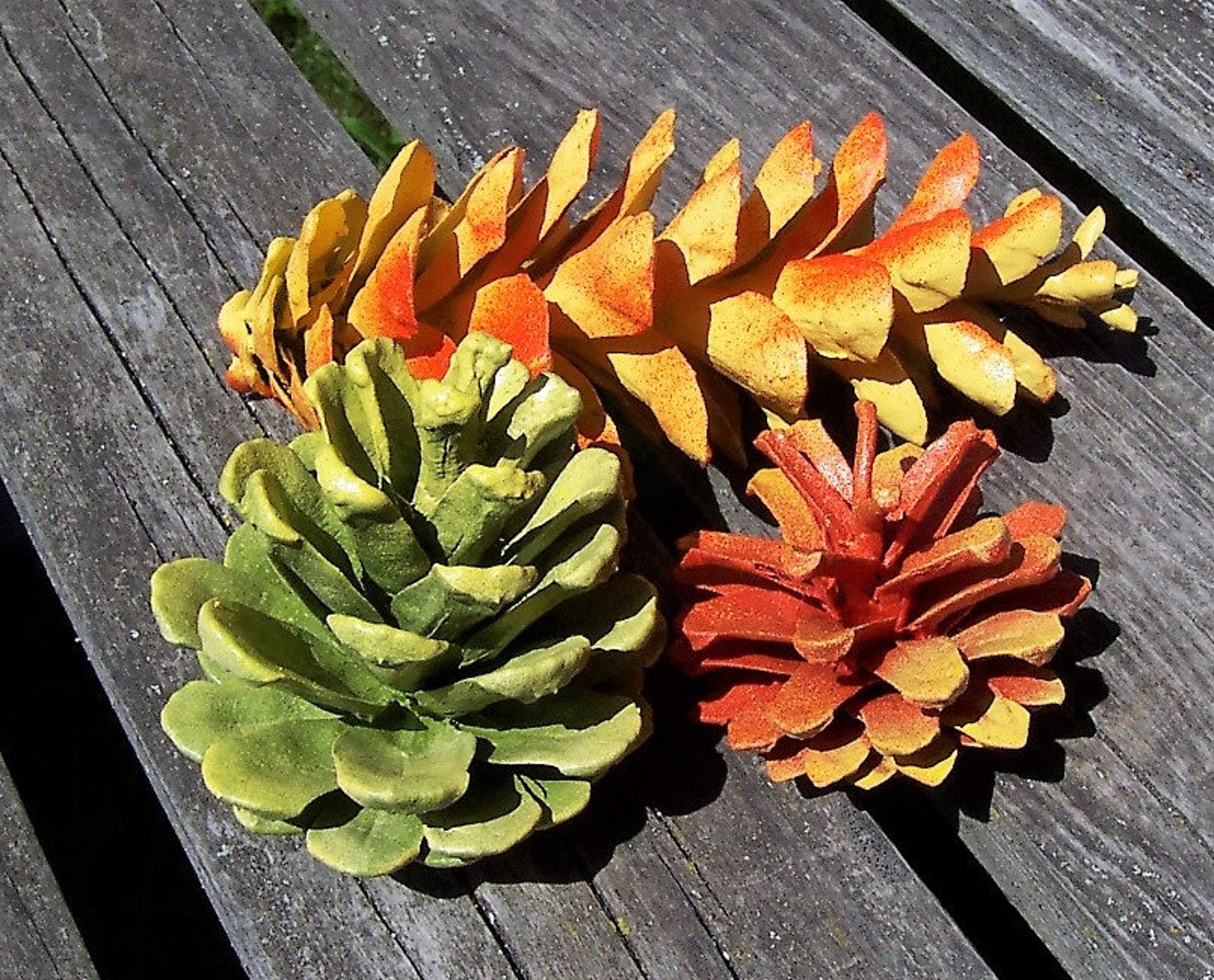 Fall Pine Cone Flowers ONE DOZEN ORIGINAL on 12-inch Stems. - Etsy
