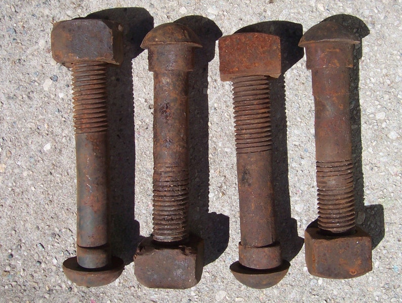 Railroad Hardware. Large Nuts and Bolts. Craft Projects. - Etsy