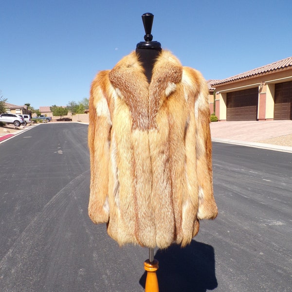 Red Fox Fur Coat - Etsy