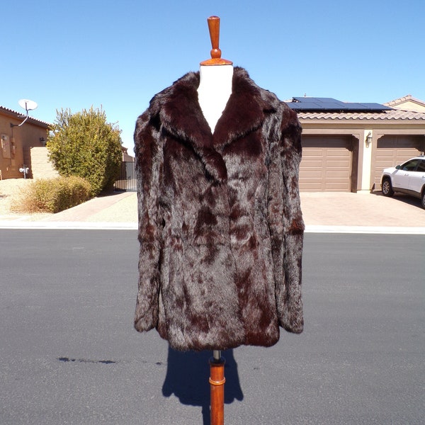 Rabbit Fur Coat - Etsy