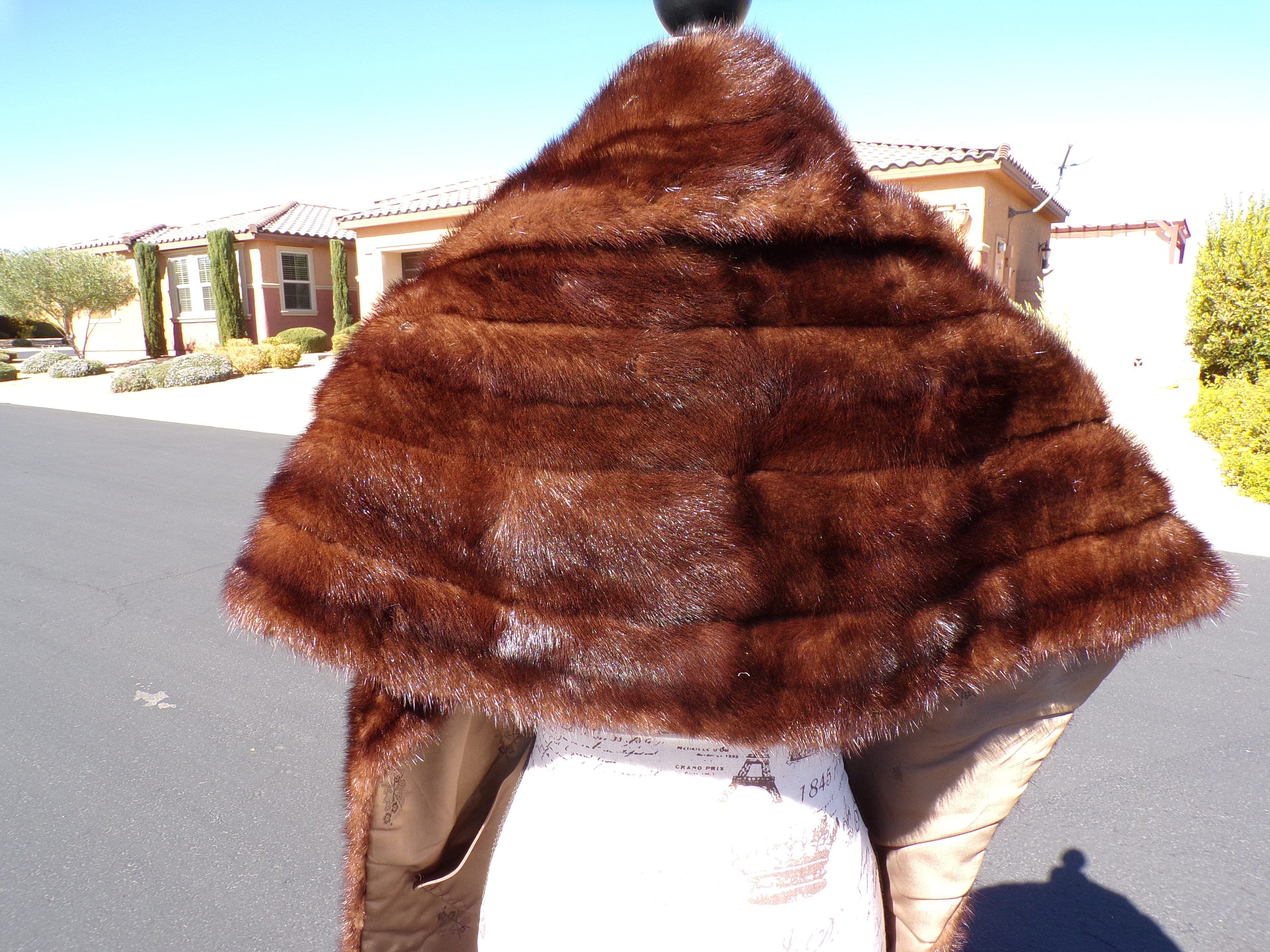 Os-flat Real MINK FUR Stole Stoll Shawl Wrap Mink Fur in | Etsy