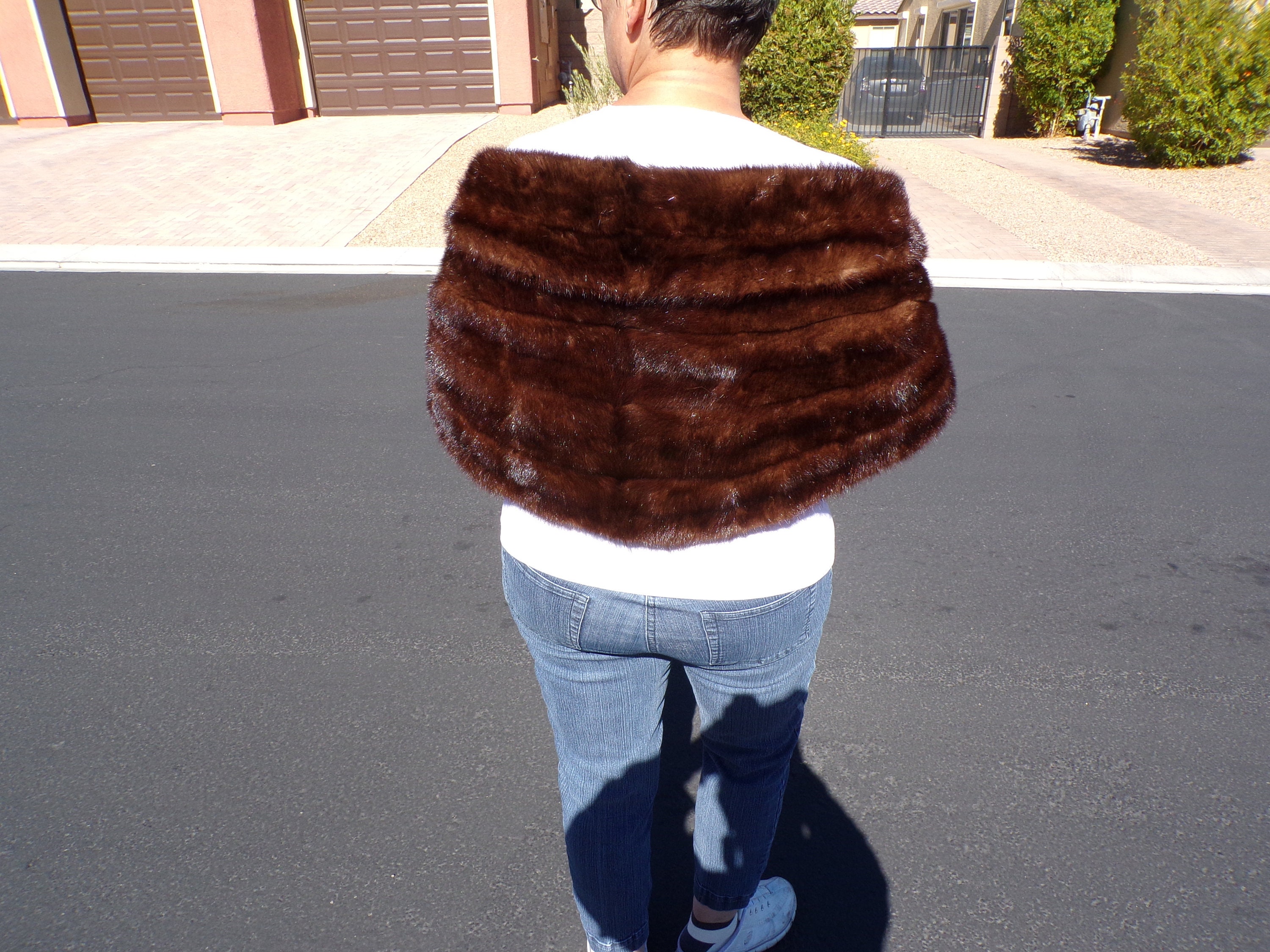 Os-flat Real MINK FUR Stole Stoll Shawl Wrap Mink Fur in | Etsy