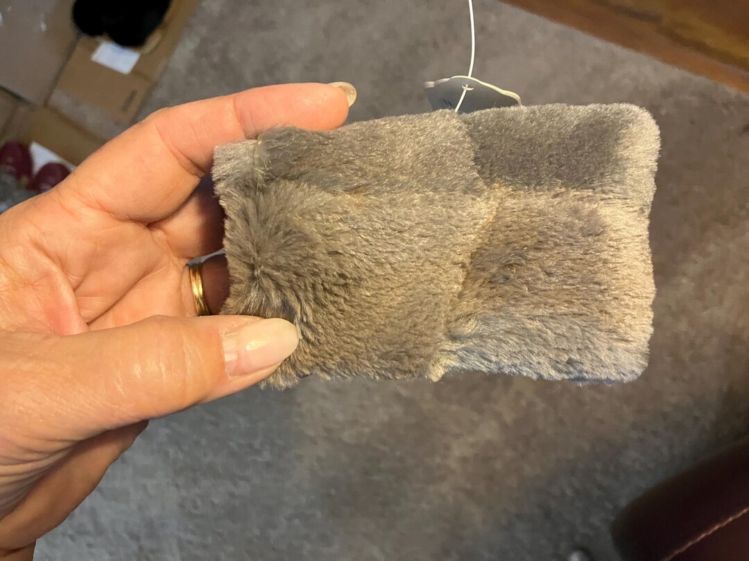 Real SHEARED BEAVER FUR Card Wallet, Unisex Business Card Holder ...