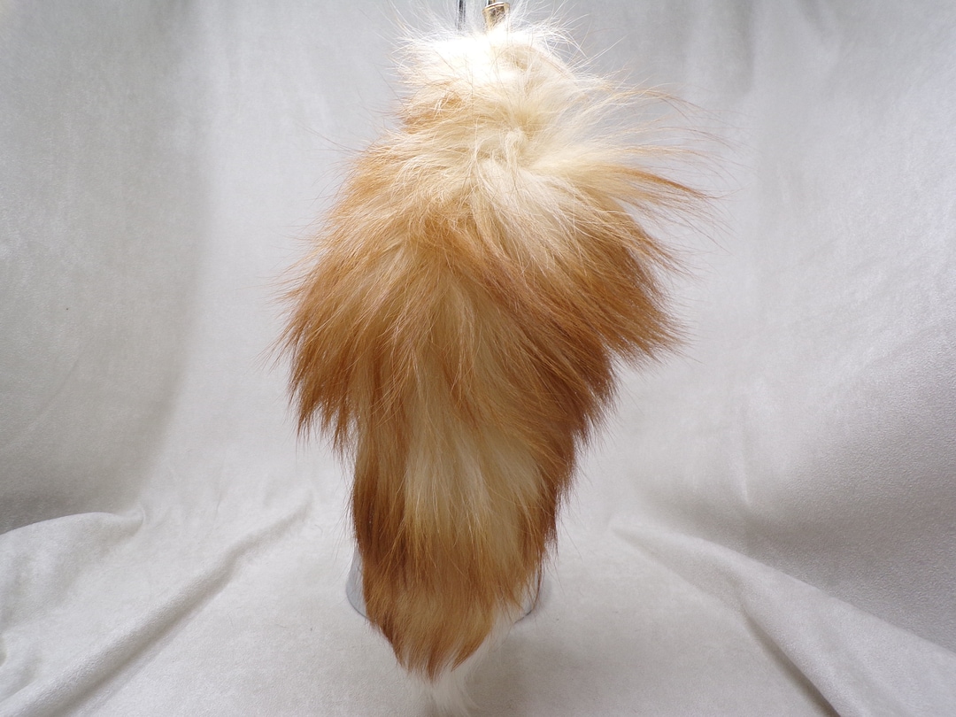 Crystal FOX TAIL Keychain Purse Charm, Fur Tail Keychain, FOX Fur ...