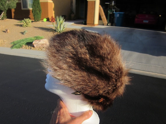 22 Real RACCOON FUR Hat Unisex Fur Hat Real RACCOON - Etsy