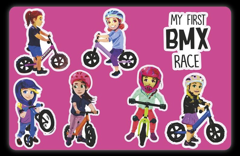 BMX Kids Sticker Sheet Bundle - Etsy