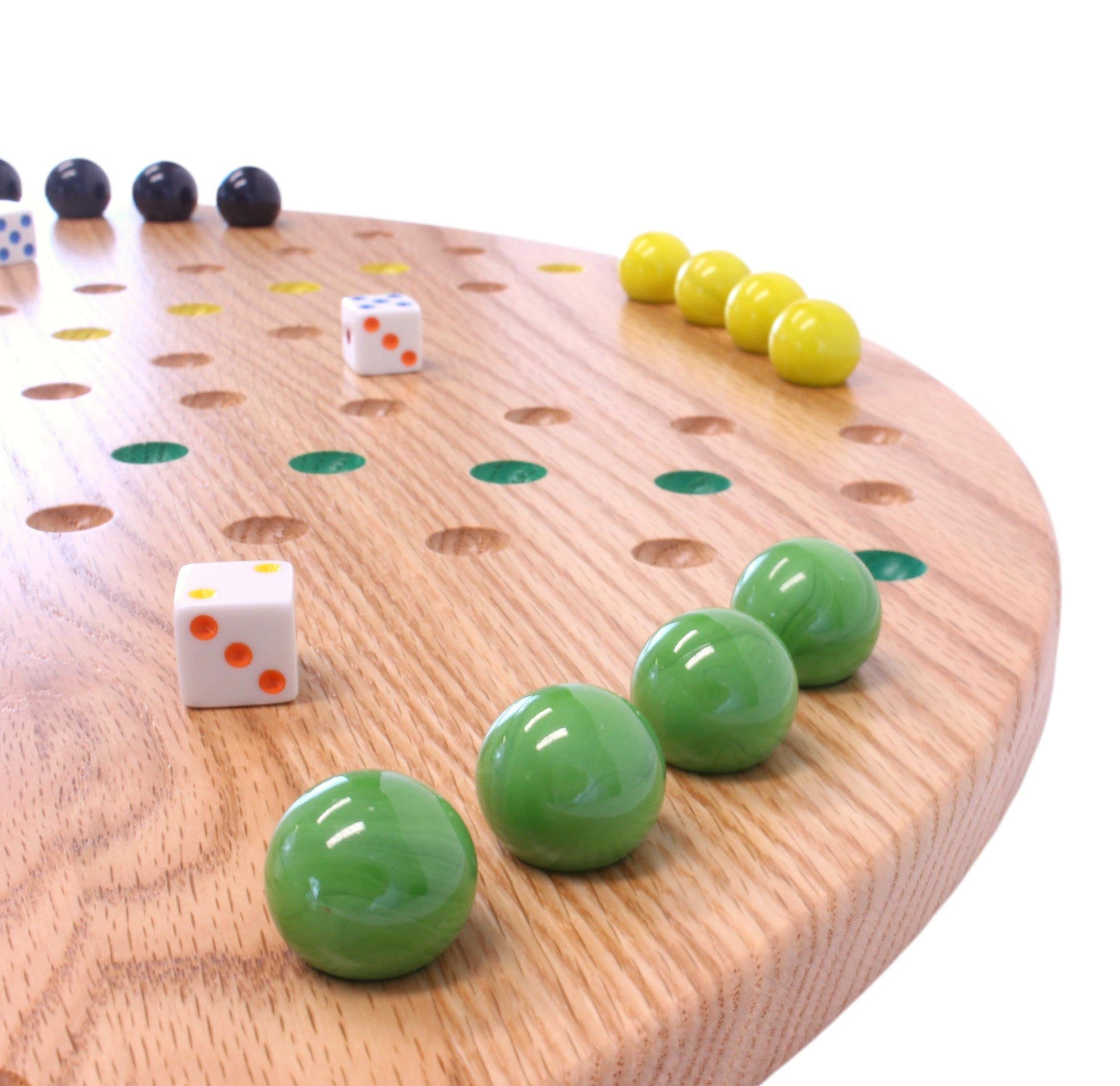 Amishtoybox.com Round Aggravation (wahoo) Game Board Set - Solid Oak ...
