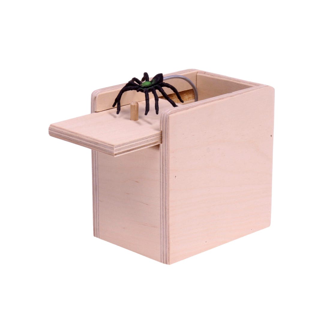 Wooden Spider Surprise Prank Box Toy, Amish-made - Etsy