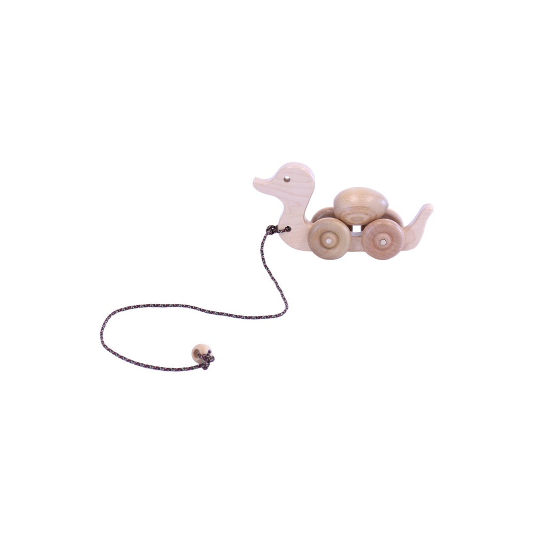Toddler Duck Pull Toy, Wooden, With Egg - Etsy