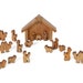 Amishtoybox.com Wooden Manger Scene, One-piece Nativity Set for Mantel ...