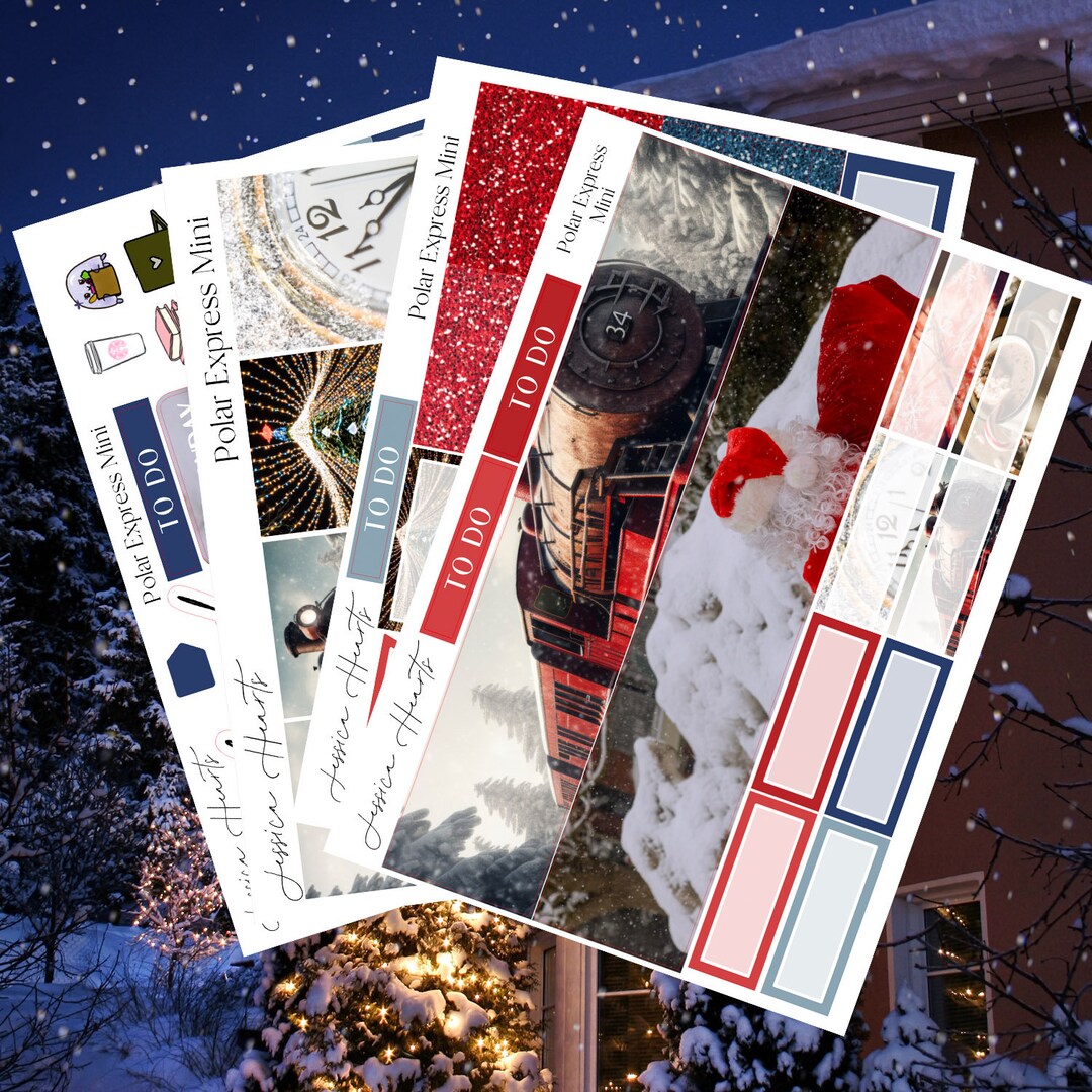Polar Express MINI Planner Sticker Kit - Etsy
