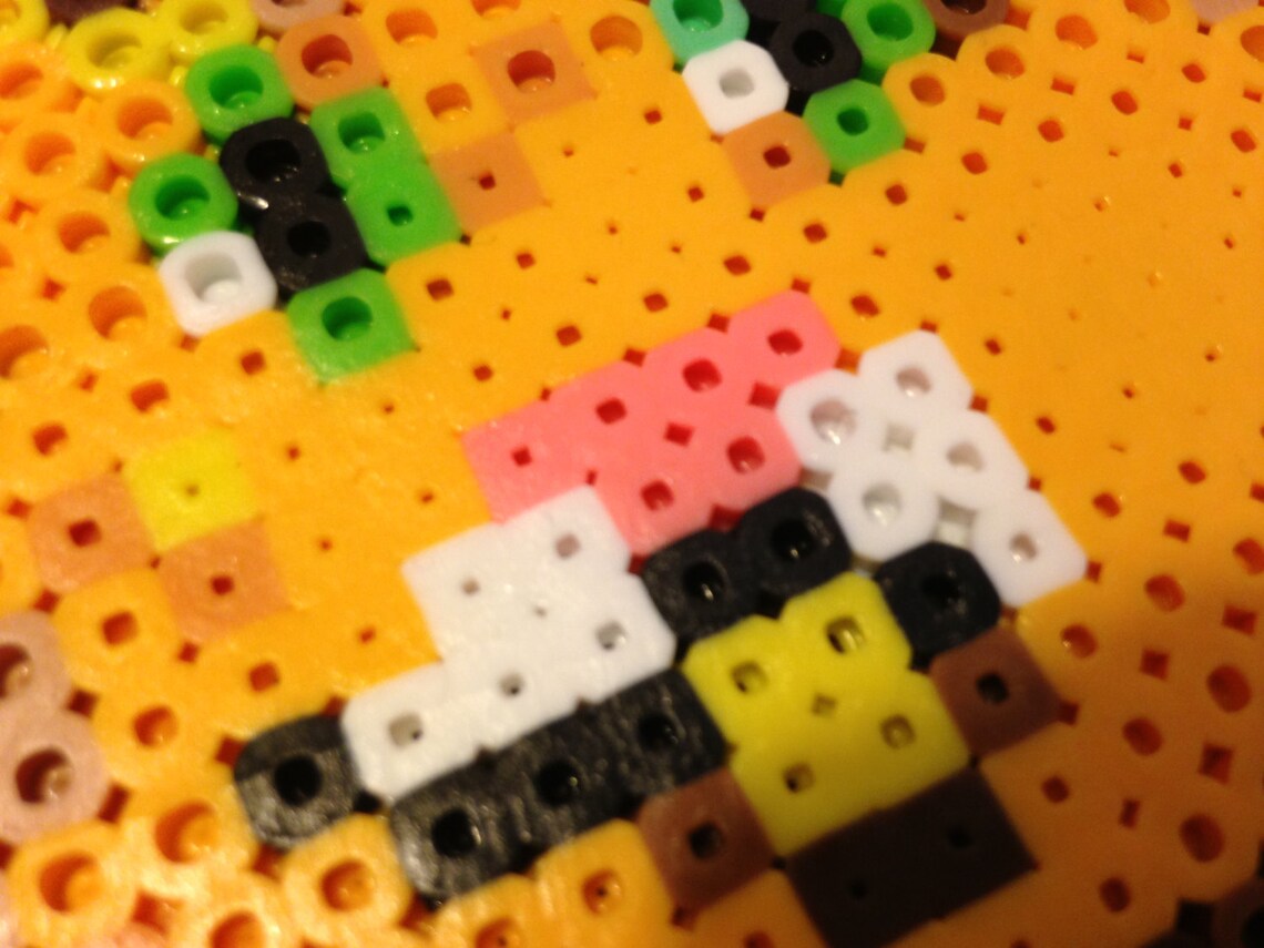 TABBY CAT, Bead Art, Pixel Art, Perler Beads, Pixels, Cat Bead Art ...