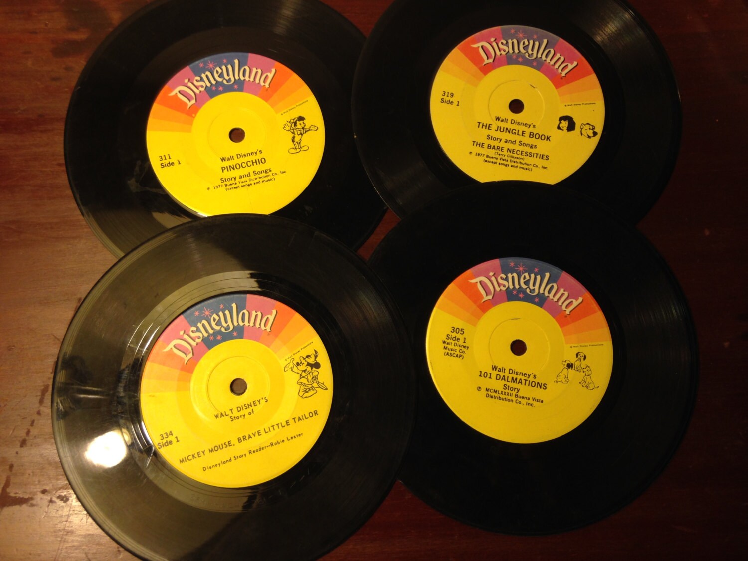 READ-ALONG RECORDS, Walt Disney Books, Disneyland Records, 7", Jungle ...