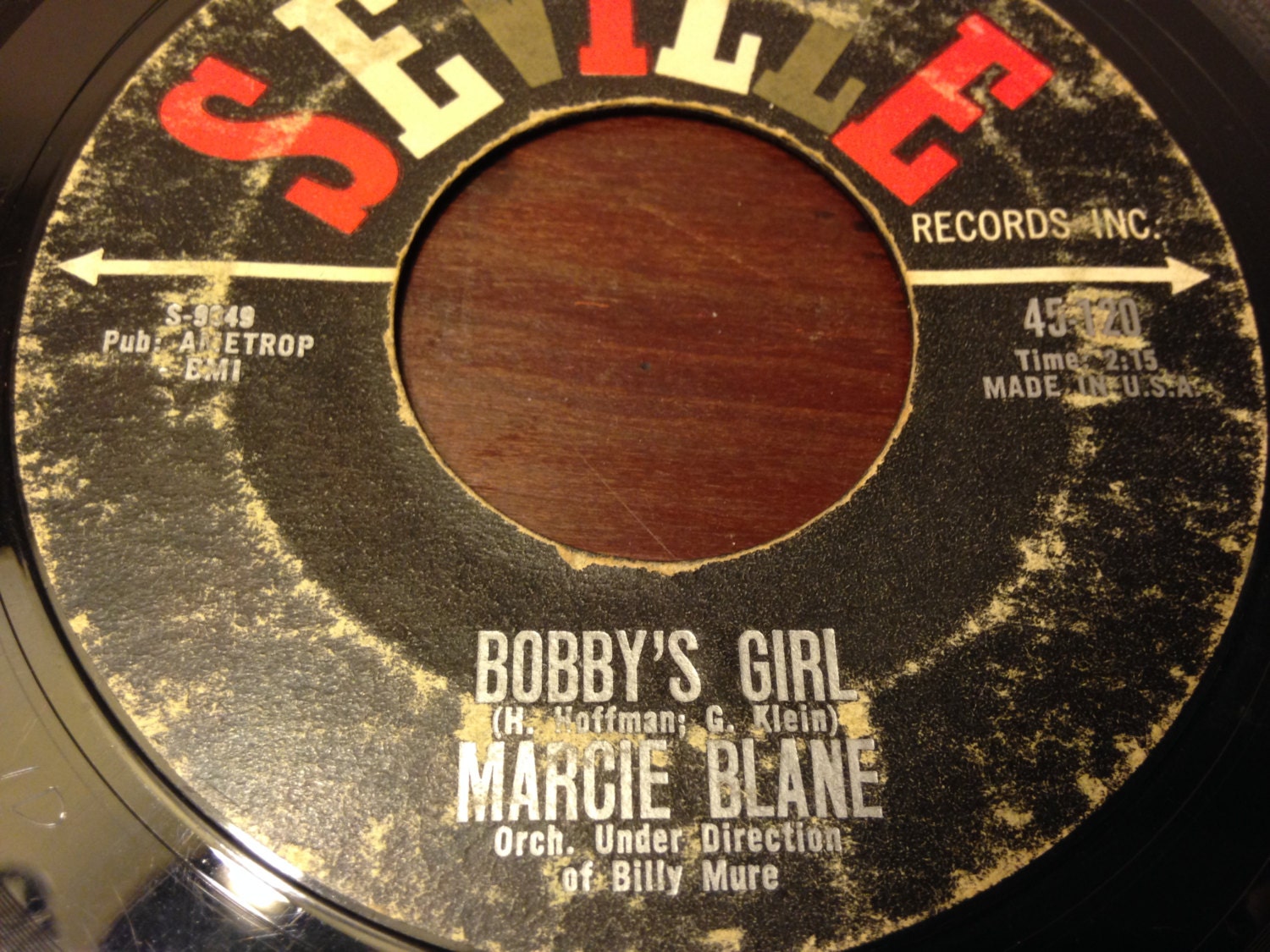 MARCIE BLANE, Vintage Vinyl, 7'' Record, Vinyl Record, Single Album ...