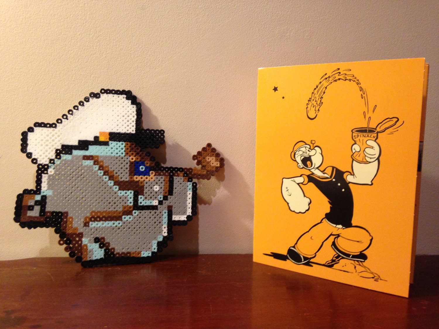 POPEYE Pixel Art Perler Beads Pixels Bead Art Handmade - Etsy.de