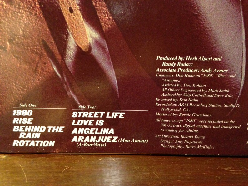 HERB ALPERT, Rise, LP Vinyl, Vintage Music, Audio Record - Etsy