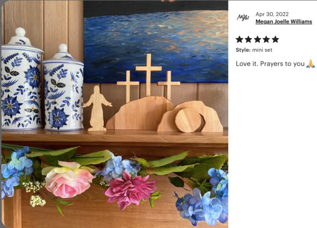 Resurrection Scene Easter Decor Religious Easter Nativity Set Easter ...
